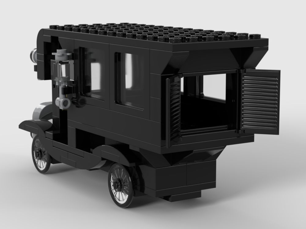 Lego Moc Vintage Hearse By Saintceadda Rebrickable Build With Lego