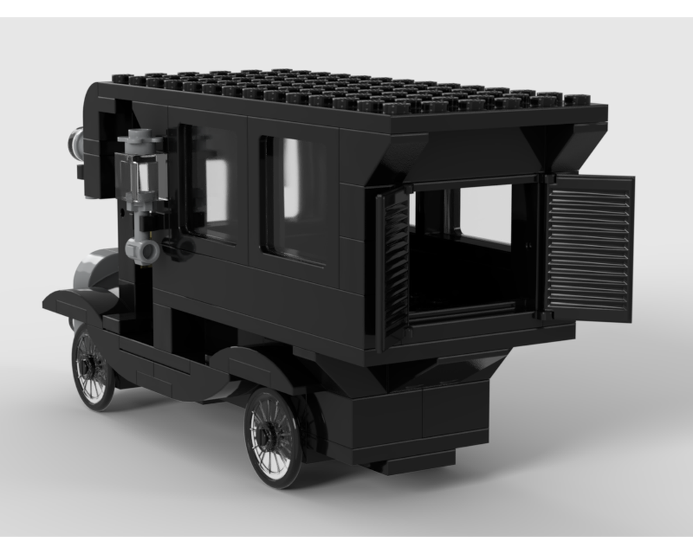 Lego Moc Vintage Hearse By Saintceadda Rebrickable Build With Lego