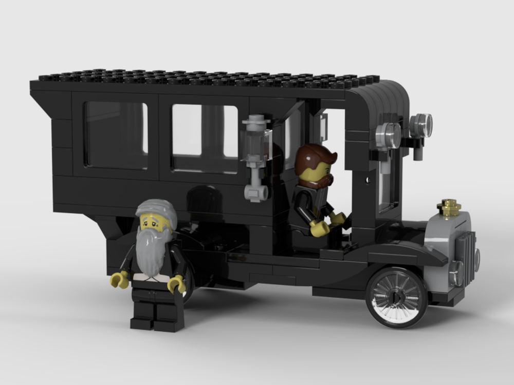 Lego Moc Vintage Hearse By Saintceadda Rebrickable Build With Lego