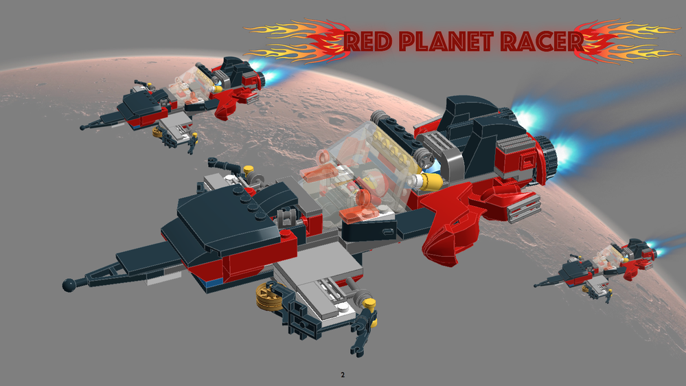 Lego Moc Red Planet Racer By Plasticati Rebrickable Build With Lego