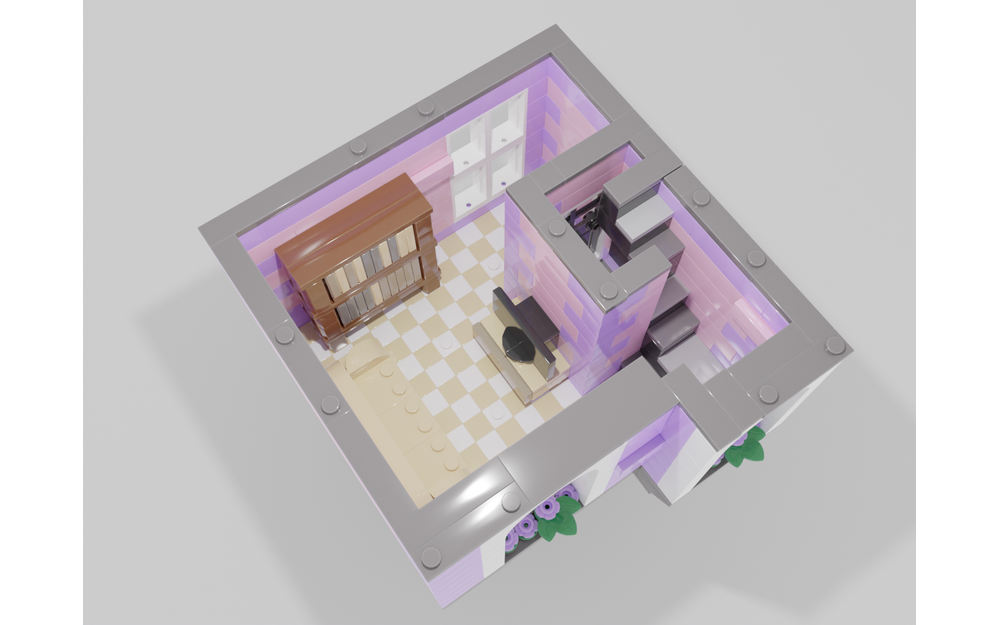 Lego Moc Modular Ice Cream Shop The Plum And Berry By Bugsbycarlin