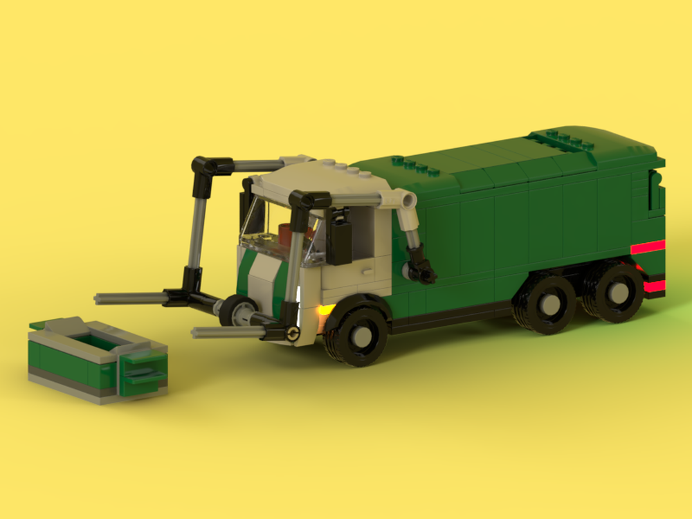 LEGO MOC Garbage Truck by The Lego Master | Rebrickable - Build with LEGO