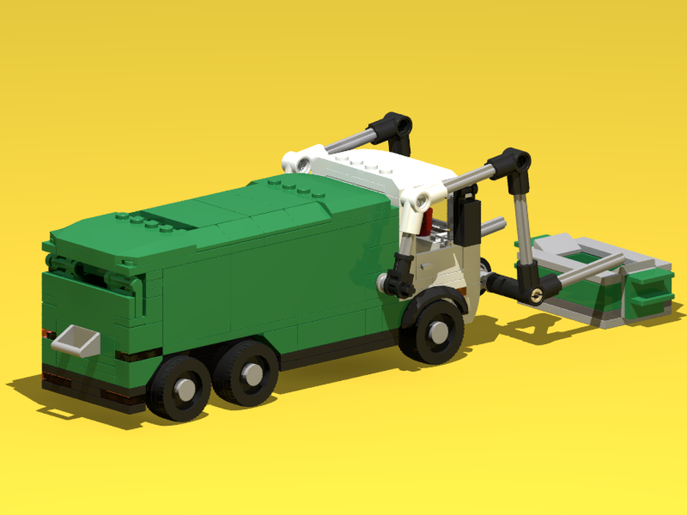 Lego Moc Garbage Truck By The Lego Master Rebrickable Build With Lego