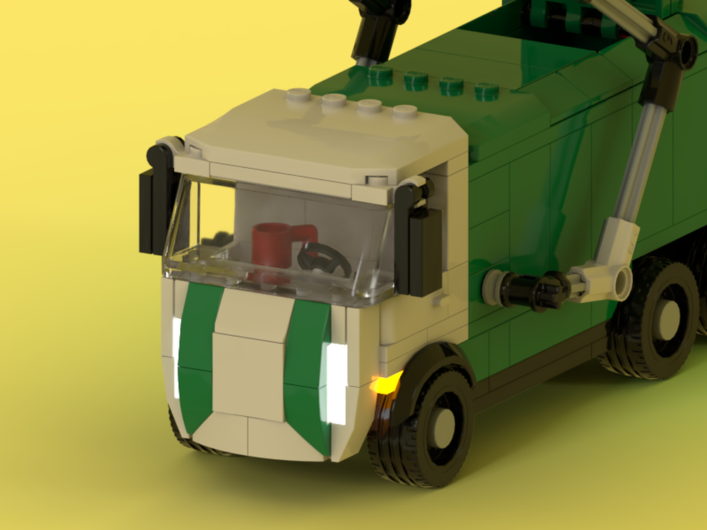LEGO MOC Garbage Truck by The Lego Master | Rebrickable - Build with LEGO