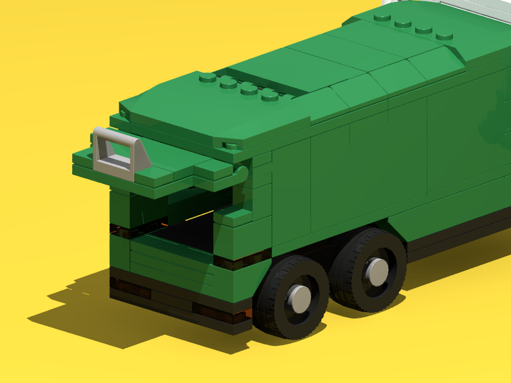 Lego Moc Garbage Truck By The Lego Master Rebrickable Build With Lego