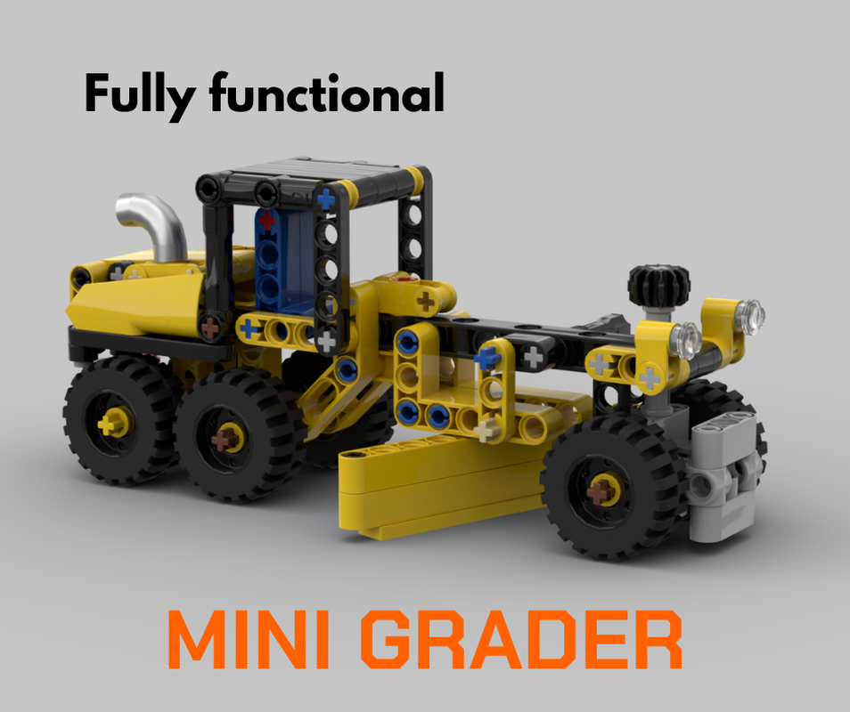LEGO MOC Mini Road Grader by mic8per | Rebrickable - Build with LEGO