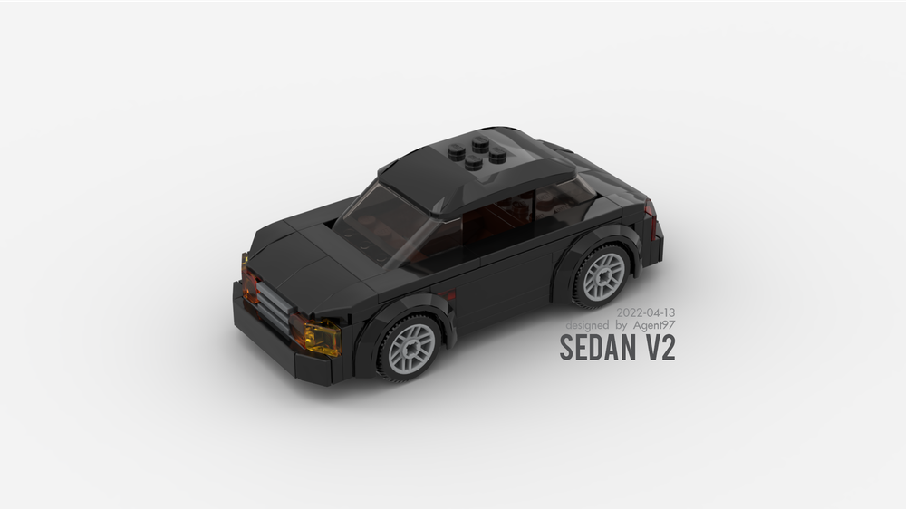 LEGO MOC Sedan V2 by Agent97 | Rebrickable - Build with LEGO