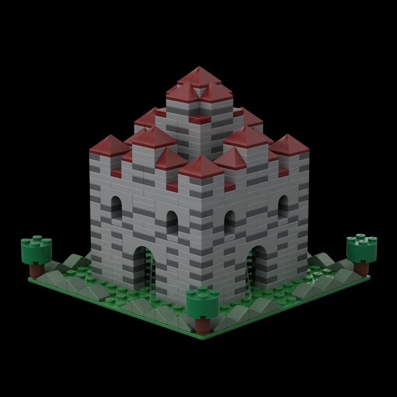 LEGO MOC Micro Castle I by gvrmakes | Rebrickable - Build with LEGO