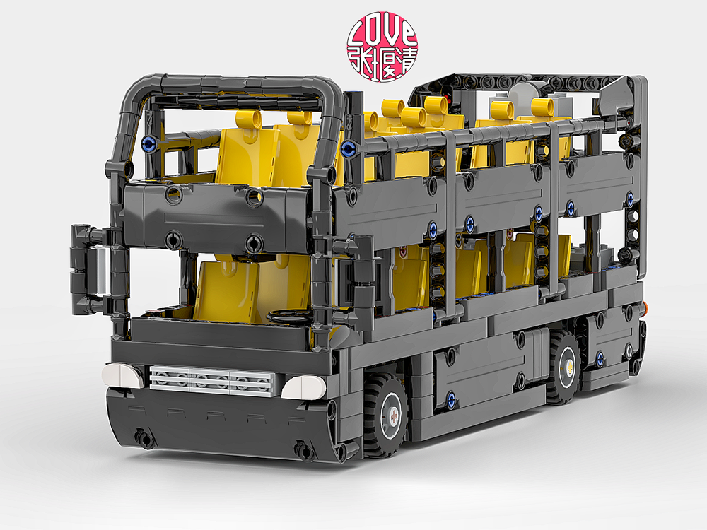 LEGO MOC DOUBLE-DECKER BUS by Love张堰清 | Rebrickable - Build with LEGO