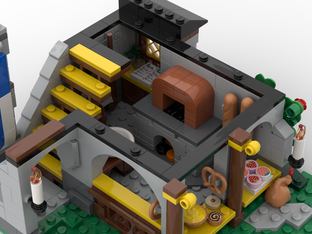 LEGO MOC Medieval Bakery by Huebre | Rebrickable - Build with LEGO