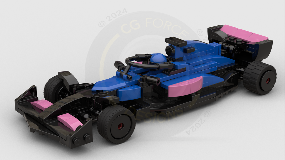LEGO MOC F1 Alpine A522 by CGForceDesigns | Rebrickable - Build with LEGO