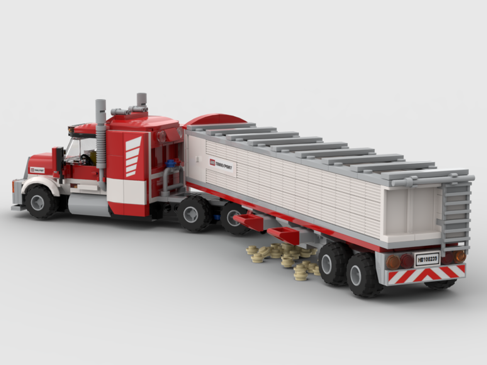 LEGO MOC Transport Truck & Grain Hopper Trailer by HaulingBricks ...