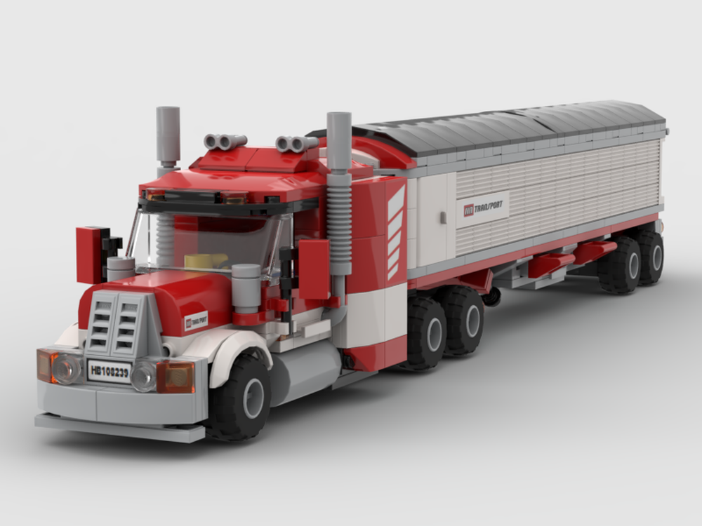 LEGO MOC Transport Truck & Grain Hopper Trailer by HaulingBricks ...