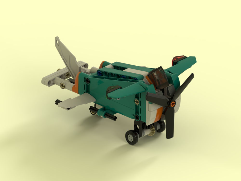 LEGO MOC Fat plane (42117) by kopaka | Rebrickable - Build with LEGO
