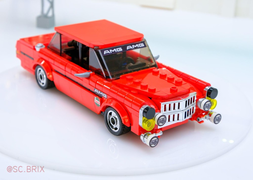 LEGO MOC AMG SEL 6.8 red pig Rote Sau by sc.brix | Rebrickable - Build ...
