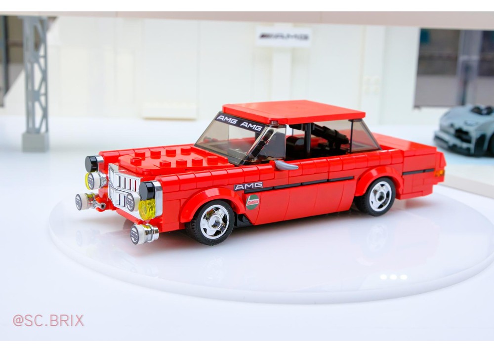 LEGO MOC AMG SEL 6.8 red pig Rote Sau by sc.brix | Rebrickable - Build ...