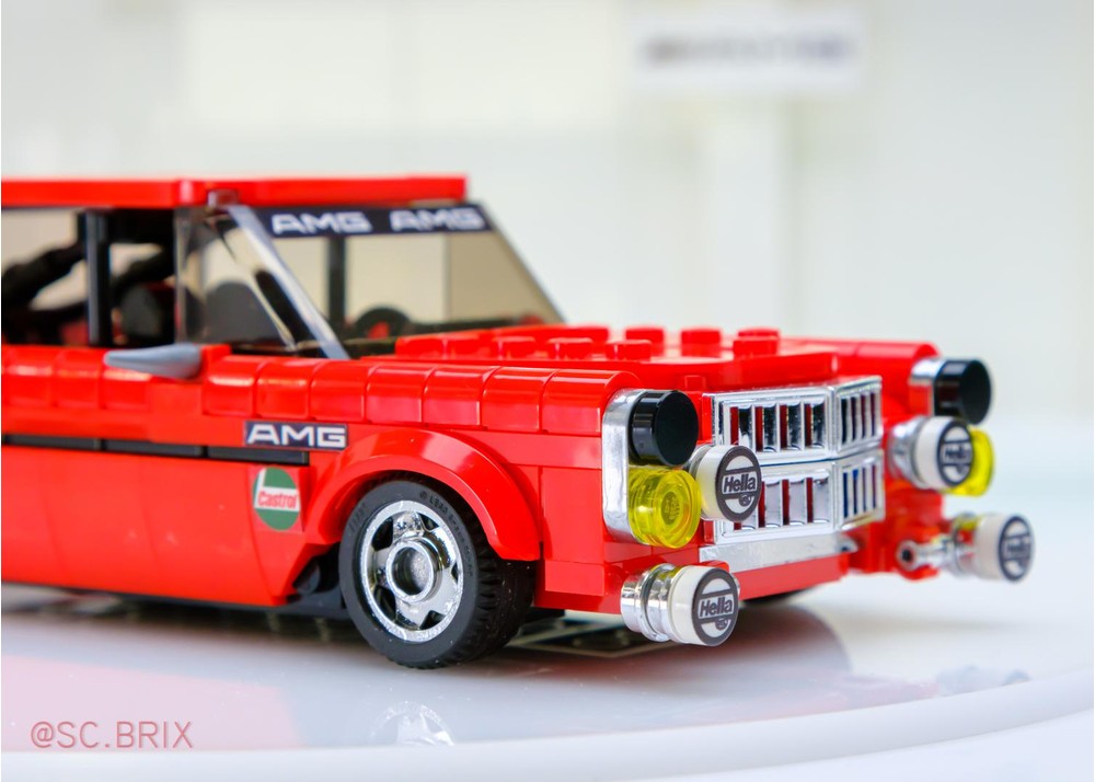 LEGO MOC AMG SEL 6.8 red pig Rote Sau by sc.brix | Rebrickable - Build ...
