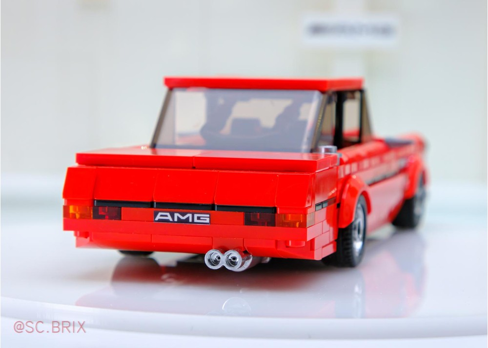 LEGO MOC AMG SEL 6.8 red pig Rote Sau by sc.brix | Rebrickable - Build ...