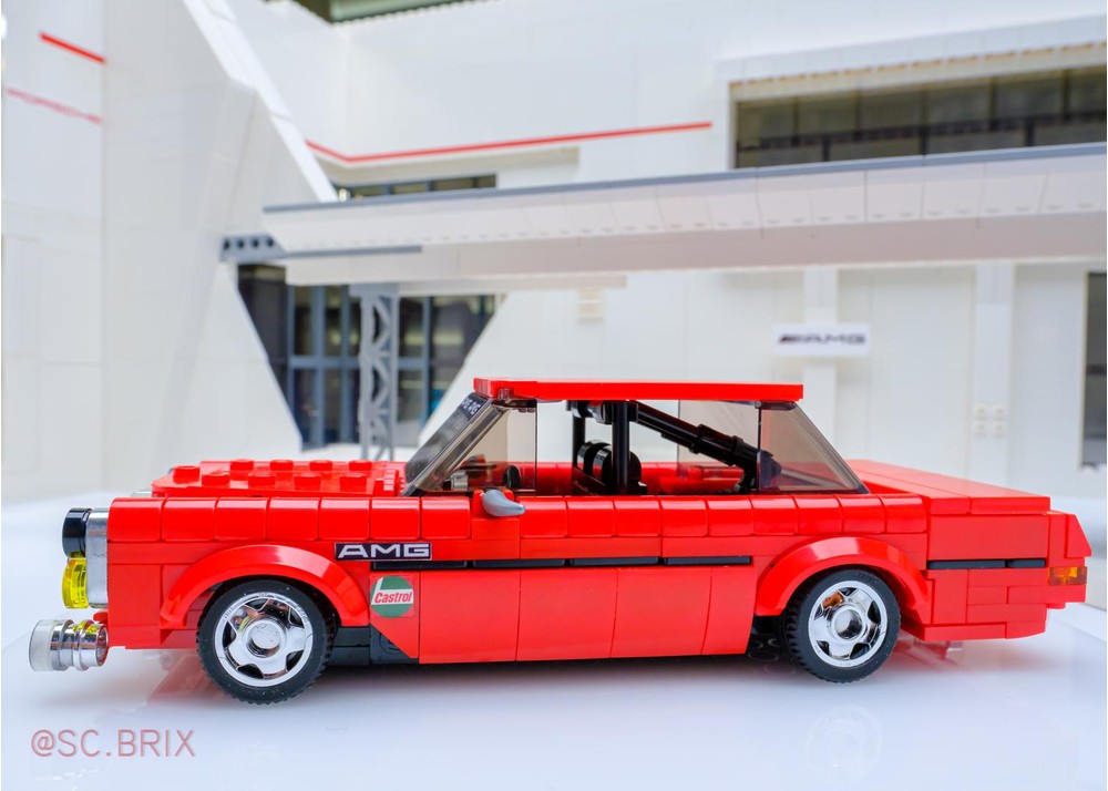 LEGO MOC AMG SEL 6.8 red pig Rote Sau by sc.brix | Rebrickable - Build ...
