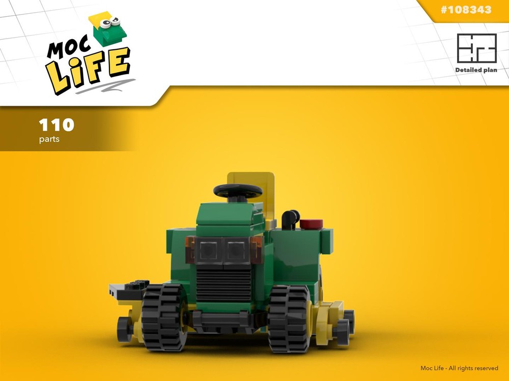 LEGO MOC John Deere 455 by MocLife | Rebrickable - Build with LEGO