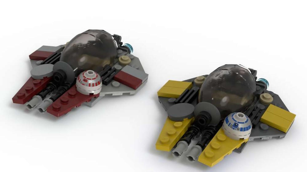 LEGO MOC Anakin and Obi Wan's mini Jedi Interceptors by ForgedInLego ...