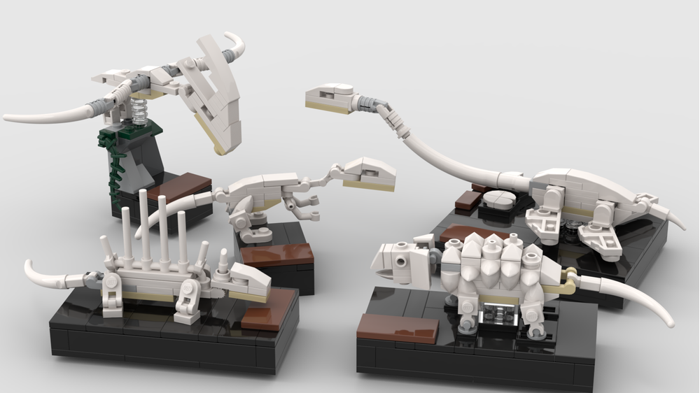 LEGO MOC 21320 Five prehistoric creatures by Brickean | Rebrickable ...