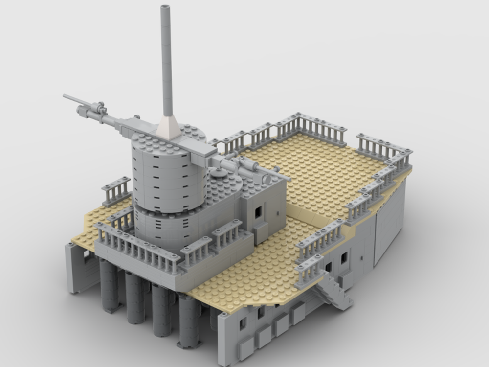 LEGO MOC Admiral Graf Spee rear superstructure by Your Brick Guy ...