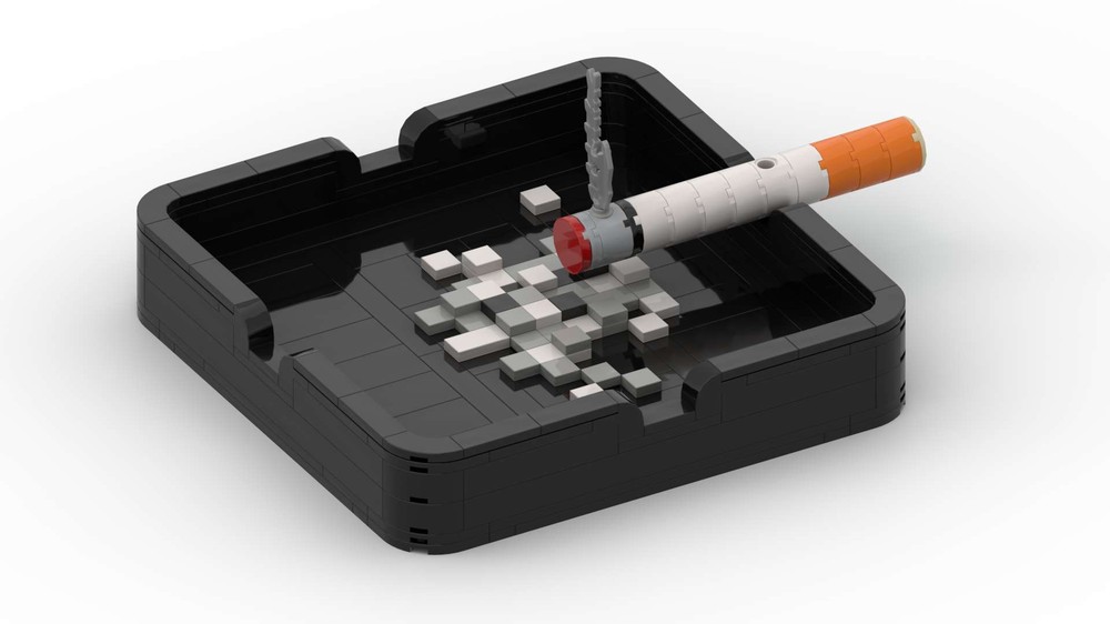 LEGO MOC Ashtry with cigarette by barsim70 | Rebrickable - Build with LEGO