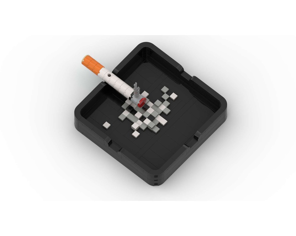 LEGO MOC Ashtry with cigarette by barsim70 | Rebrickable - Build with LEGO
