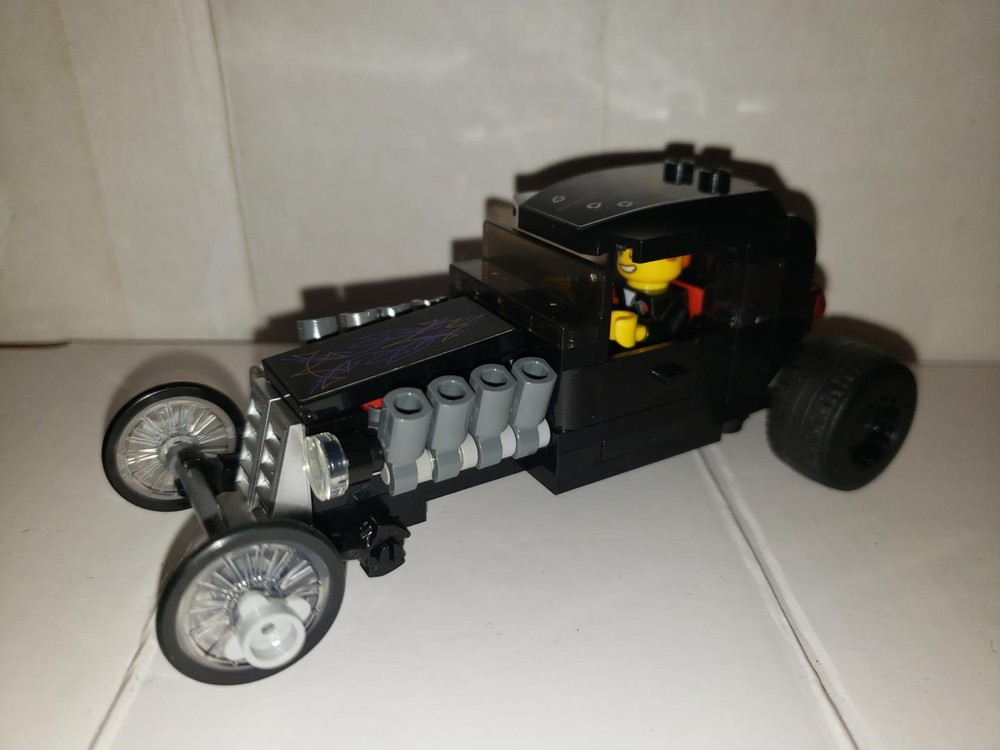 LEGO MOC Black Hot Rod by Rocket Racer318 | Rebrickable - Build with LEGO