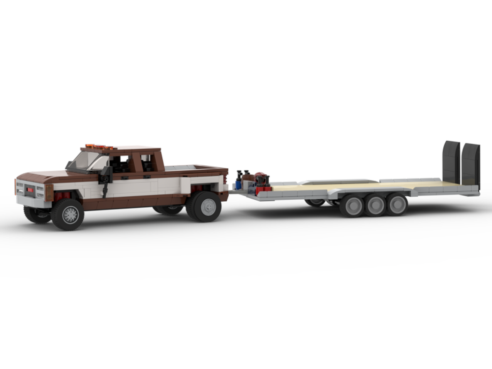 Lego Moc Universal Trailer Fits One Car By Bear Mocs Rebrickable
