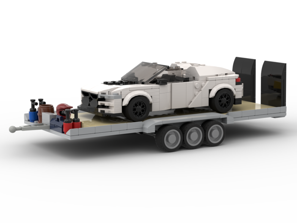 Lego Moc Universal Trailer Fits One Car By Bear Mocs Rebrickable