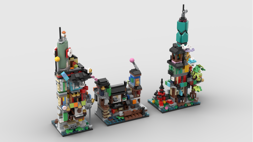 LEGO MOC Ninjago Mini Modulars - The Full Set of 3 by christromans ...