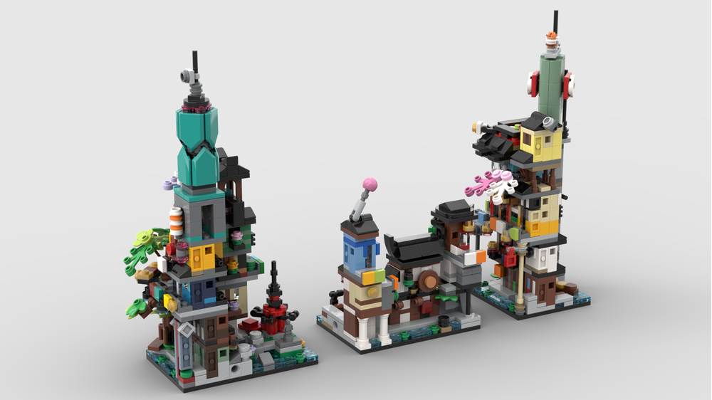 LEGO MOC Ninjago Mini Modulars - The Full Set of 3 by christromans ...
