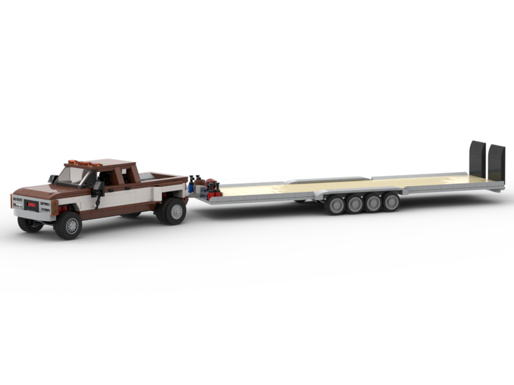 Lego Moc Universal Trailer Fits Two Cars By Bear Mocs Rebrickable