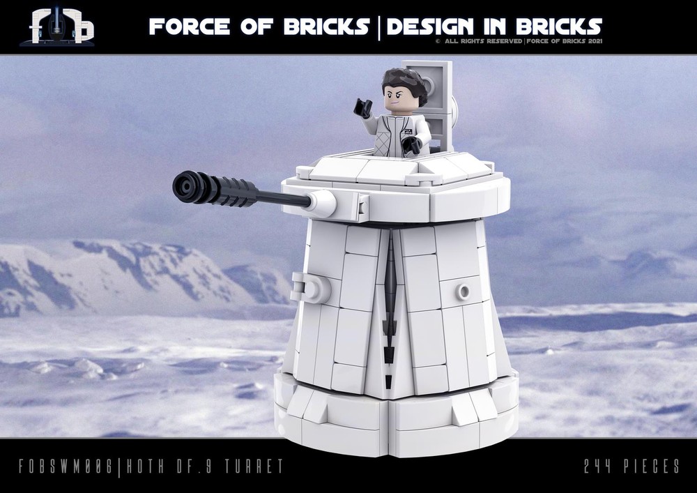 LEGO MOC Hoth DF.9 Turret (fobswm006) | Force of Bricks by Force of ...