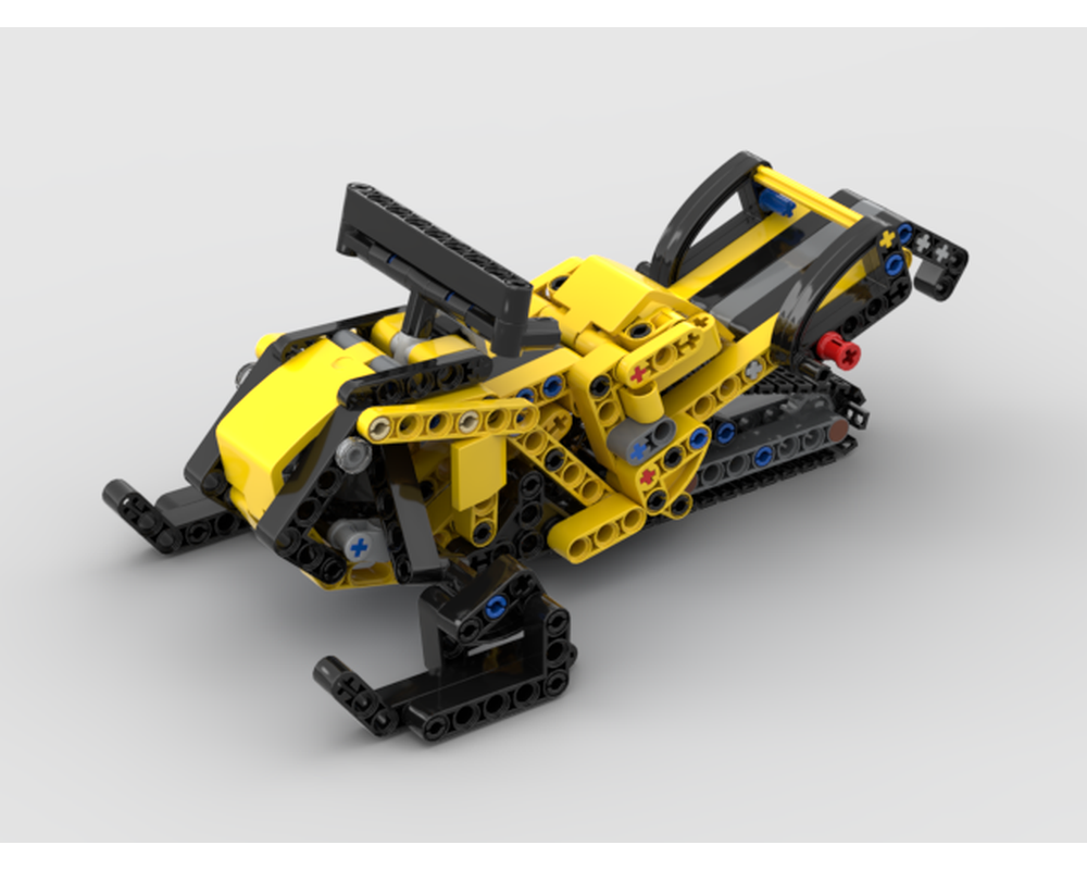 LEGO MOC 42121 snowmobile by K.r.t.f | Rebrickable - Build with LEGO