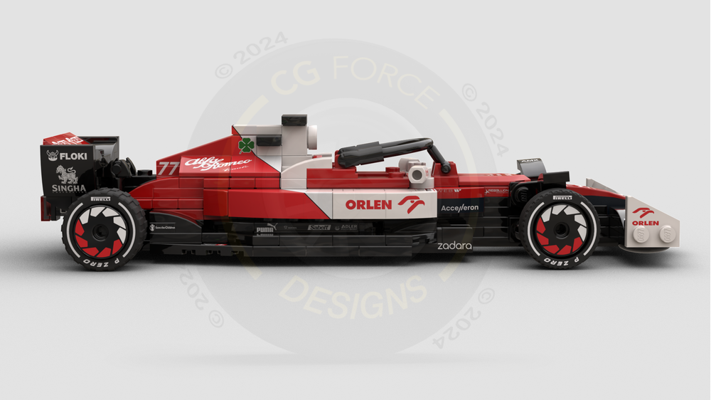 Lego Moc F1 Alfa Romeo Racing C42 By Cgforcedesigns Rebrickable