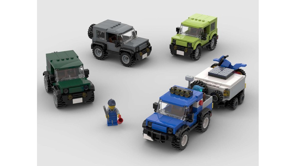 LEGO MOC Suzuki Jimny JB74 Pickup by doppiopug | Rebrickable - Build ...
