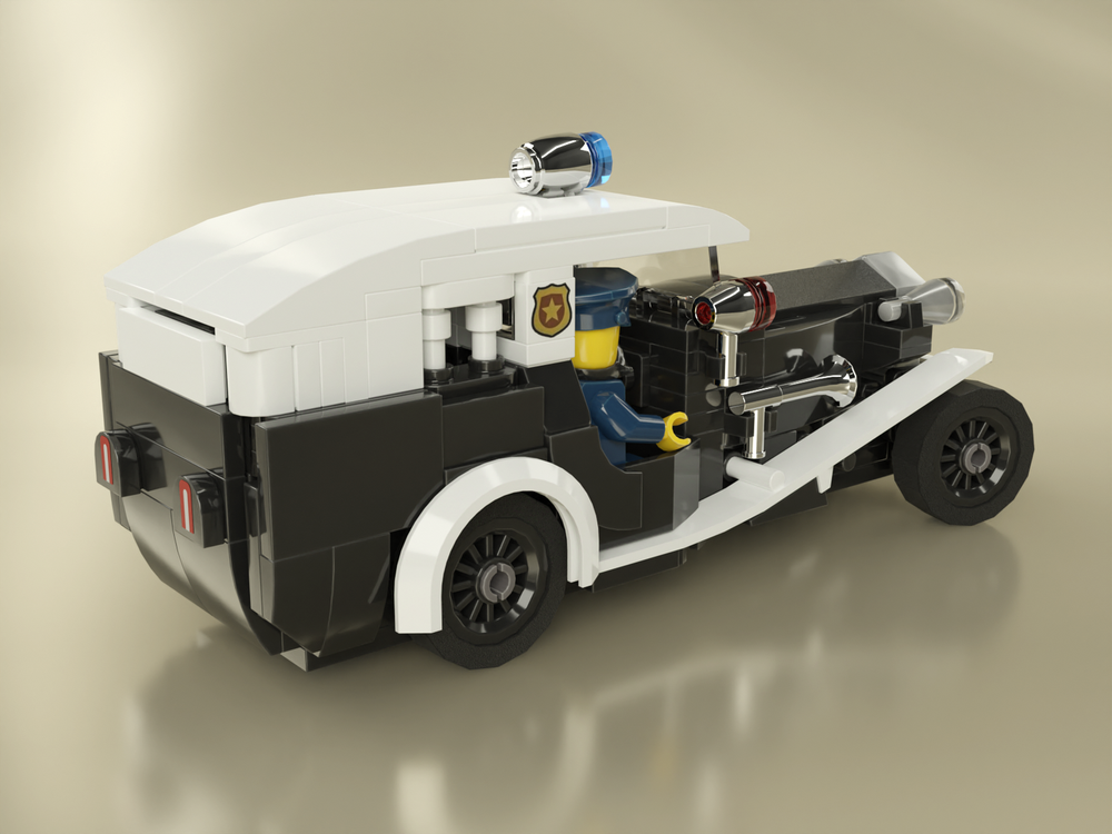 Lego Moc Vintage Police Car By Dongeraldo Rebrickable Build With Lego