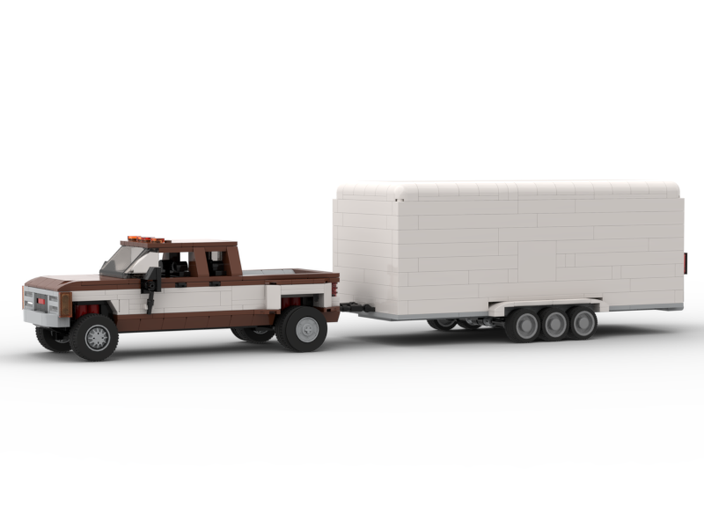 Lego Moc Universal Show Room Trailer Fits 1 Car By Bear Mocs