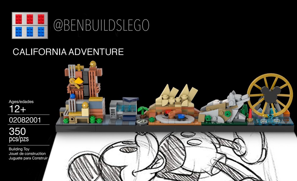 LEGO MOC California Adventure skyline by benbuildslego | Rebrickable ...
