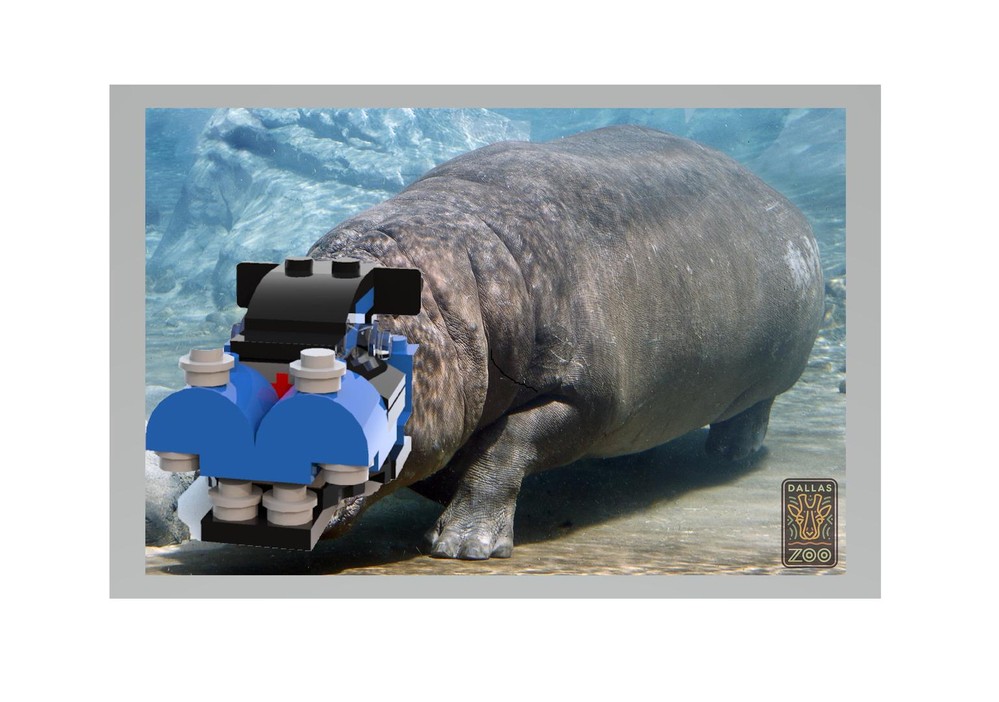 LEGO MOC 31054 - Hippo Head by LegoOri | Rebrickable - Build with LEGO