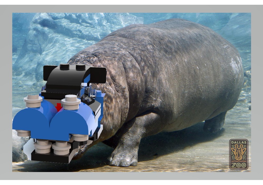 LEGO MOC 31054 - Hippo Head by LegoOri | Rebrickable - Build with LEGO