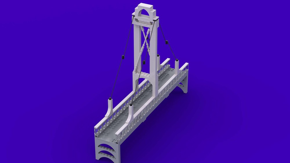 LEGO MOC The LEGO modern Bridge by Legofan12345 | Rebrickable - Build ...
