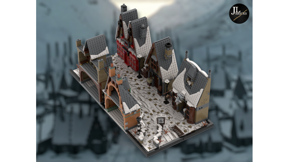 LEGO MOC-108822 Hogsmeade Scenery (v.2) by JL.Bricks | Rebrickable ...