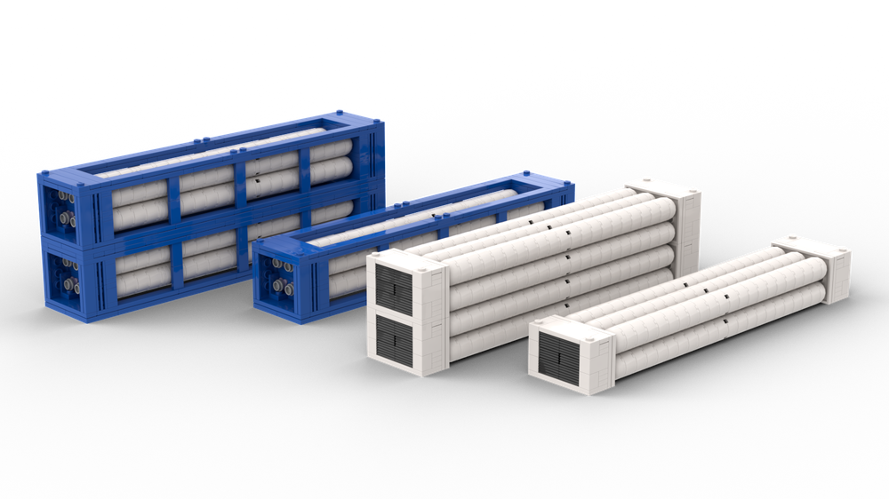 LEGO MOC Gas Tube Containers by Yellow.LXF | Rebrickable - Build with LEGO