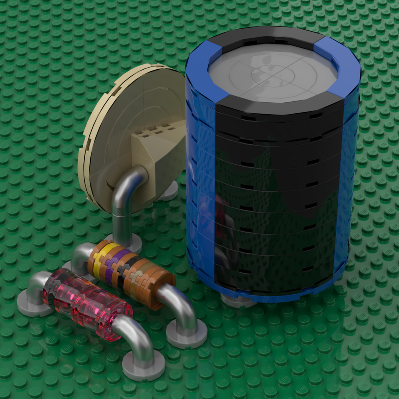 LEGO MOC Ceramic Capacitor by limefrog | Rebrickable - Build with LEGO