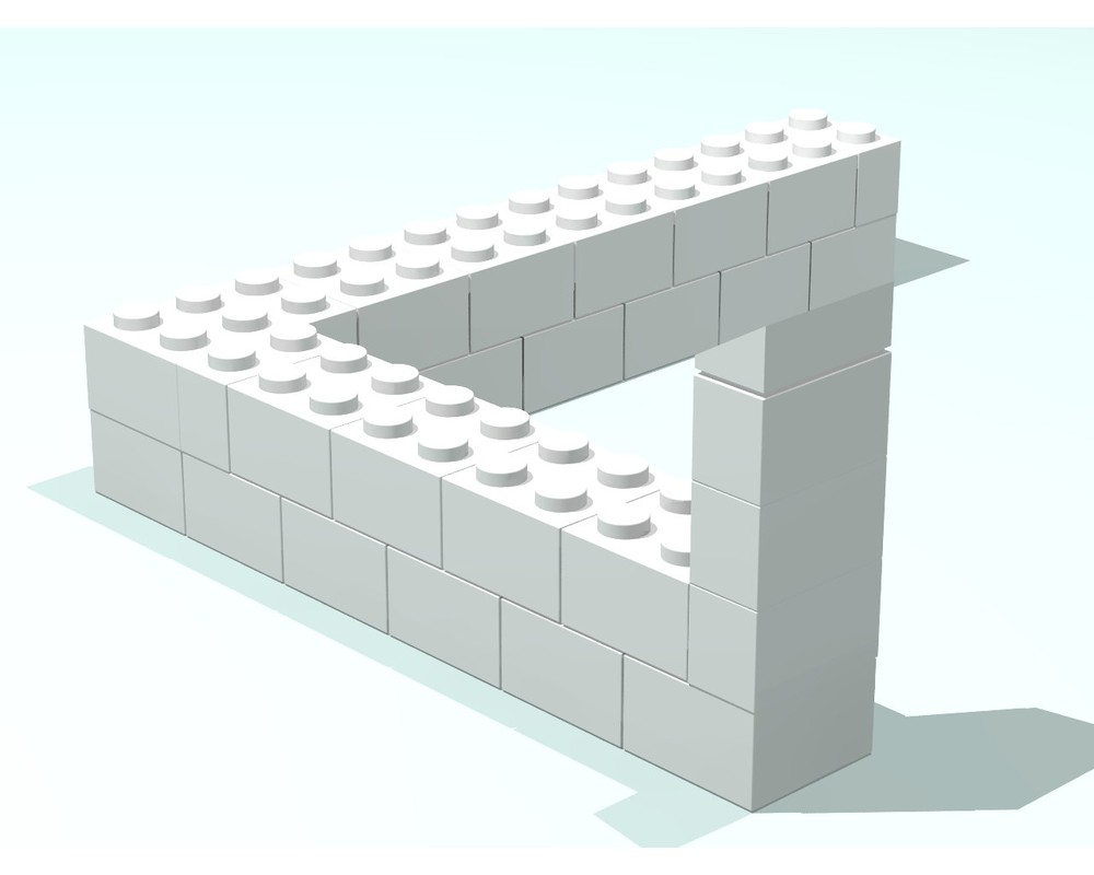 LEGO MOC Impossible triangle by Doctroid | Rebrickable - Build with LEGO