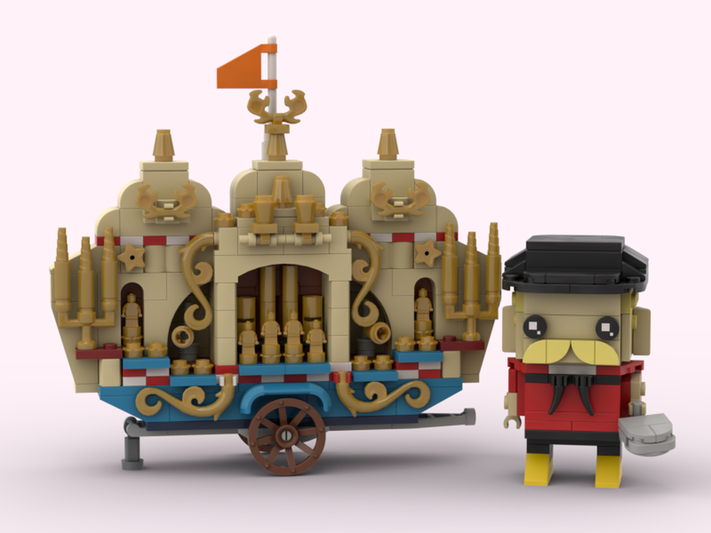 LEGO MOC Dutch Barrel Organ incl Brickheadz in traditional Dutch ...